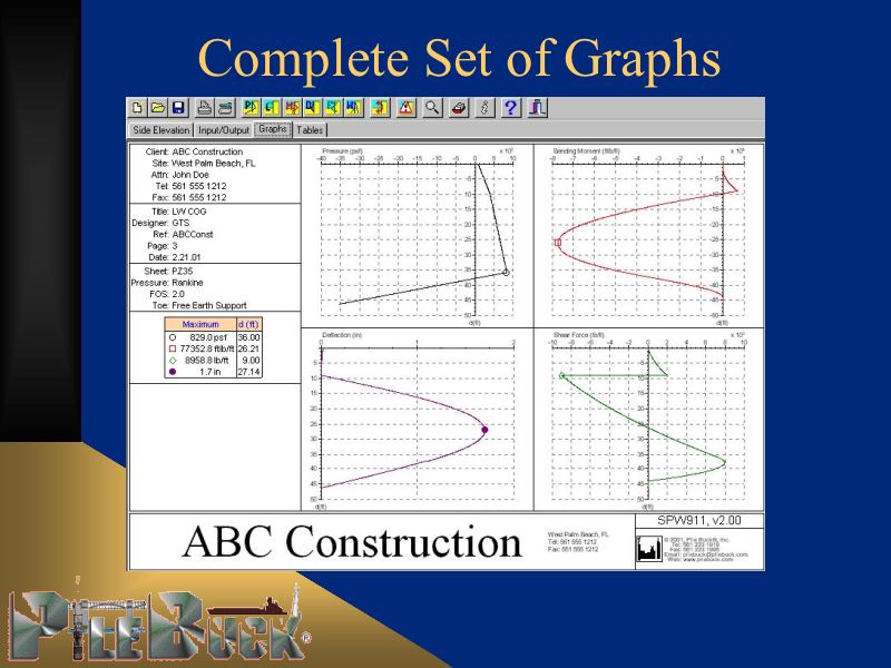 SPW911 Sheet Pile Design Software - Pile Buck Magazine